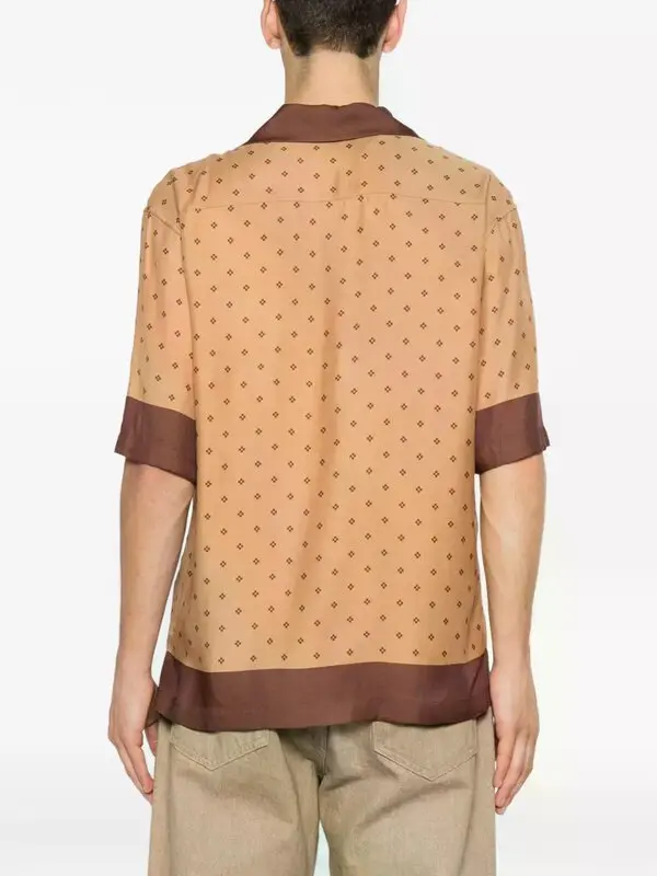 Sandro Monogram-pattern Shirt - Neutrals