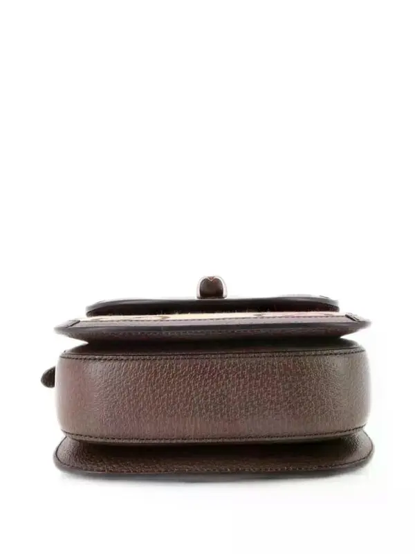 Gucci Bamboo 1947 Jumbo Gg Canvas Mini Crossbody Bag - Brown