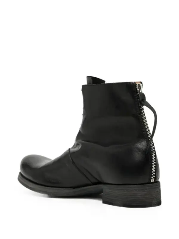 MA+ Staple Detail Back-zip Boots