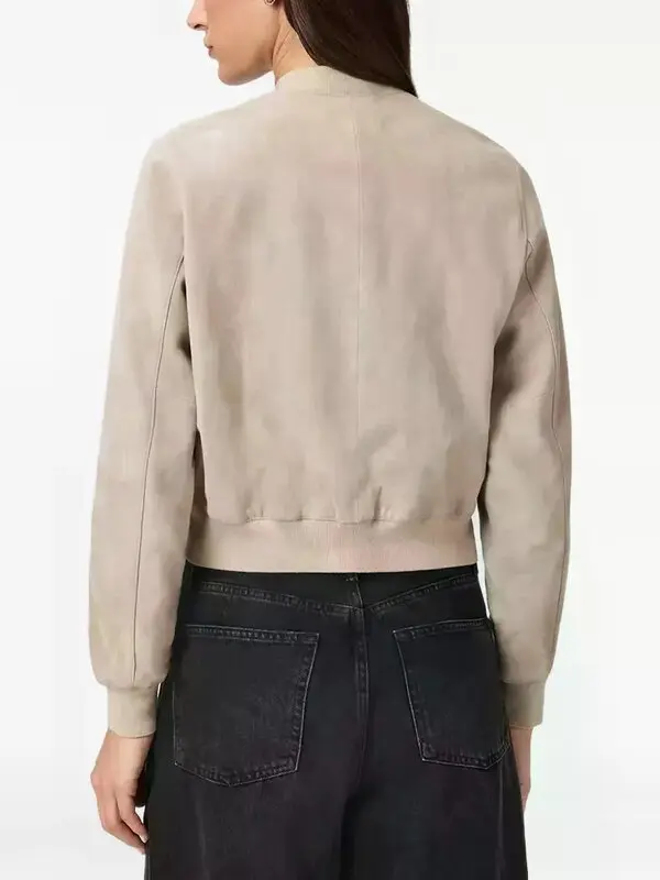 ALLSAINTS Orten Suede-finish Zip-fastening Jacket