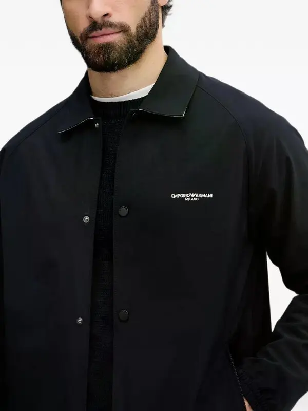 Emporio Armani Logo Embroidered Jacket