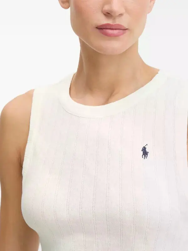 Polo Ralph Lauren Logo-embroidered Pointelle Pajama Set