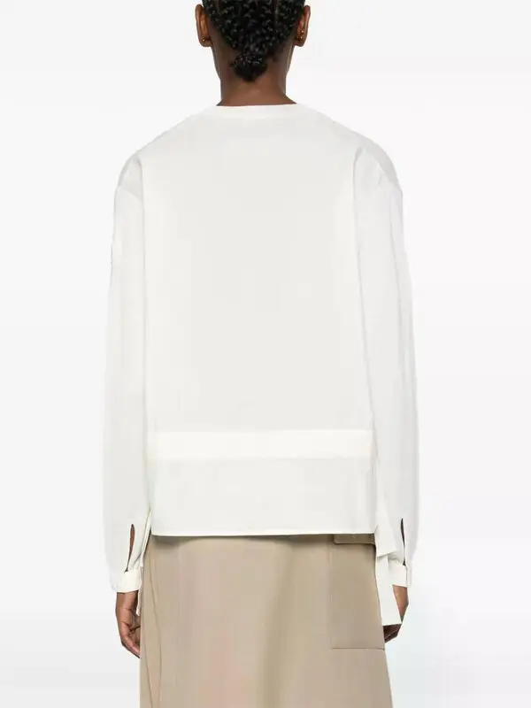 Moncler Fine-knit Panelled Jumper