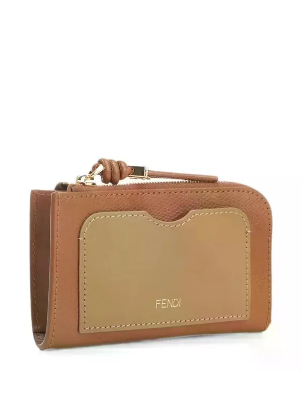 Fendi Ff Diamonds Leather Card Holder