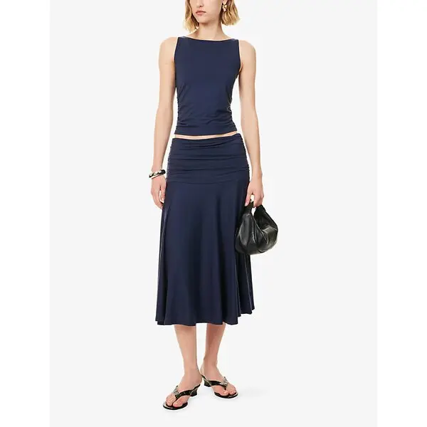 REFORMATION Demi Knit Stretch-jersey Two-piece Set