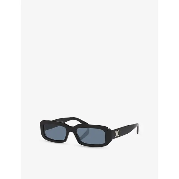 Celine Rectangle Frame Acetate Sunglasses