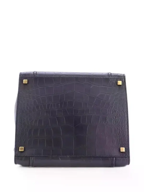 Celine Phantom Bag Crocodile Embossed Leather Medium Tote Bag