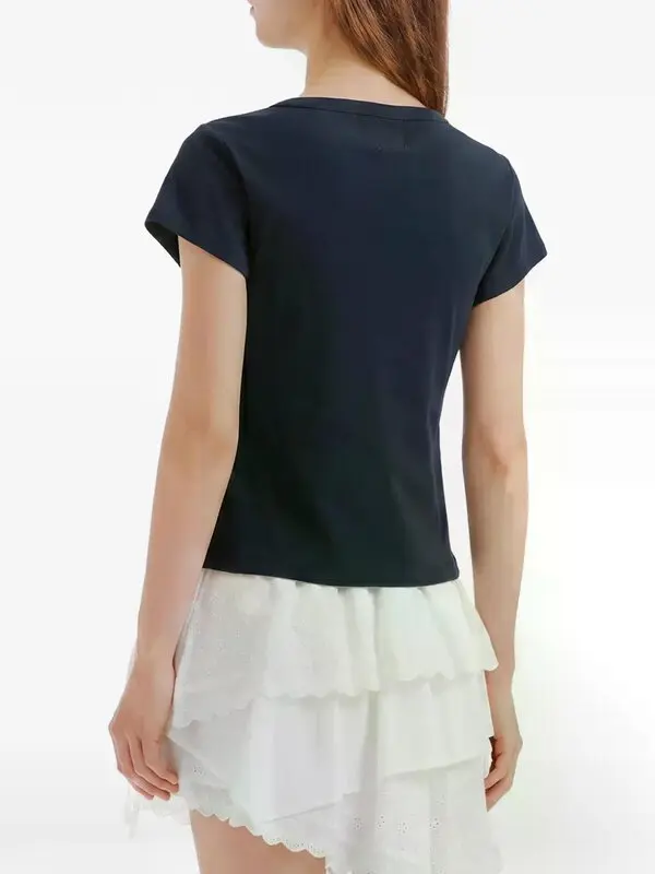 B+AB Cat-patch T-shirt - Blue