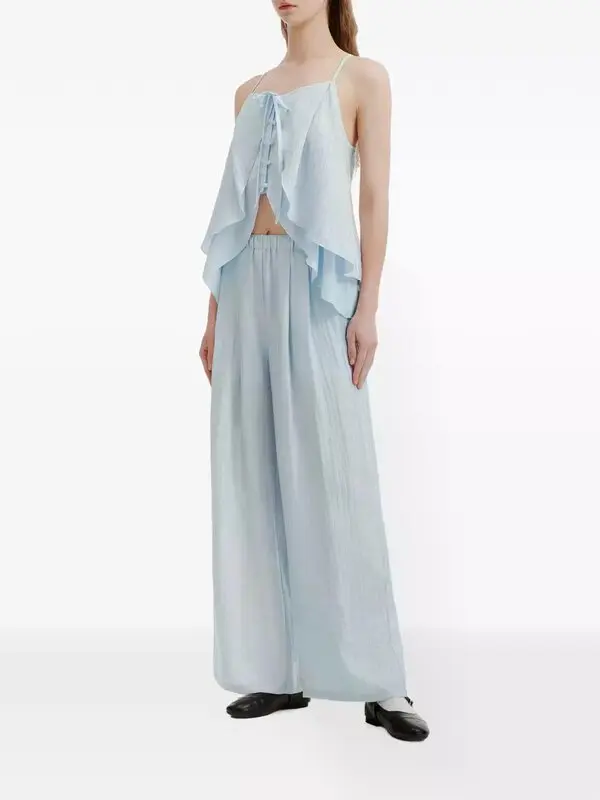 B+AB Ruffled Button-front Jumpsuit