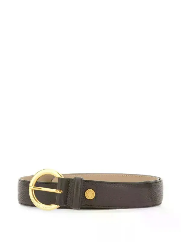 GIANNI CHIARINI Hammered Calf Leather Padded Belt - Brown
