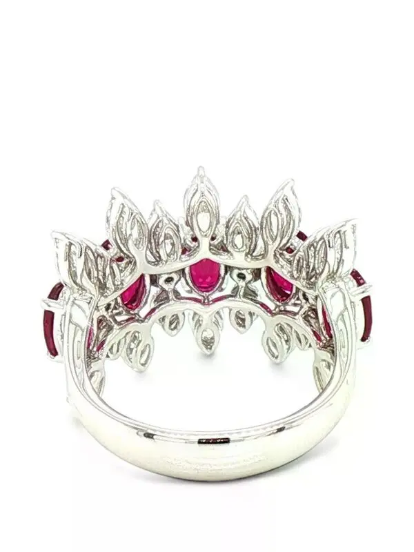 HYT JEWELRY Ruby And Diamond Band Ring