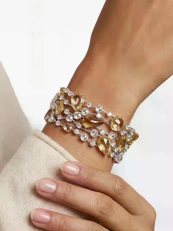 HYT JEWELRY Diamond And Rose-cut Diamond Bracelet - Silver