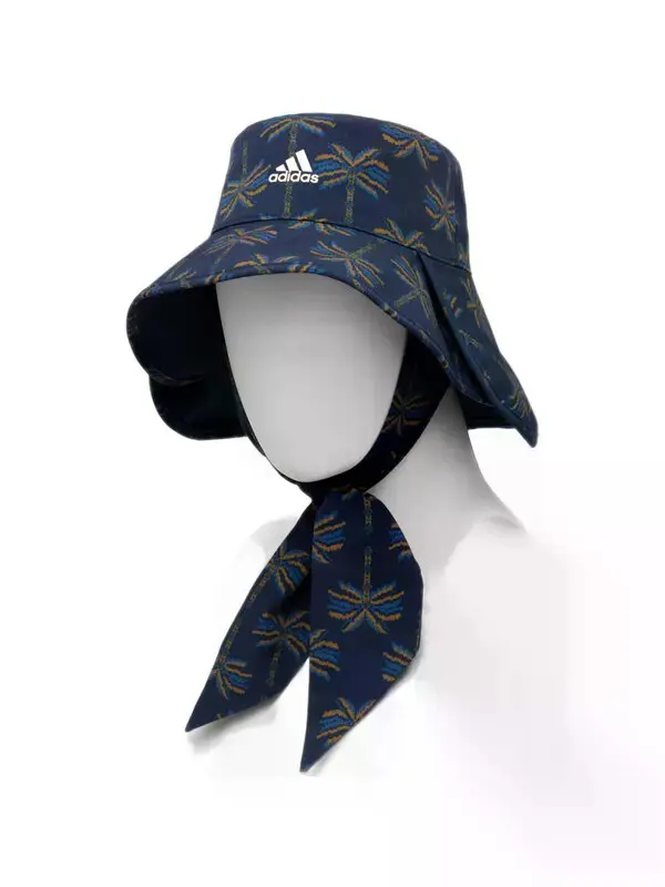 Adidas Palm Tree Print Bucket Hat - Blue