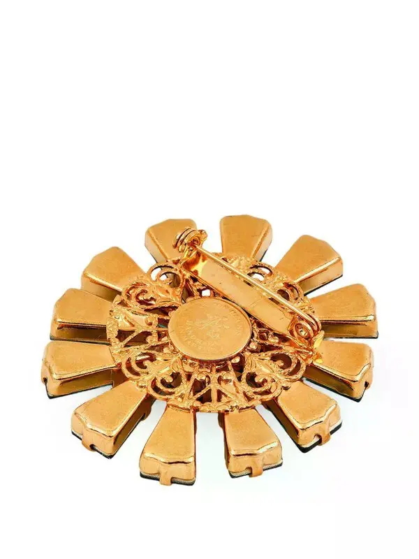 ANTON HEUNIS Crystal-embellished Sunburst Brooch