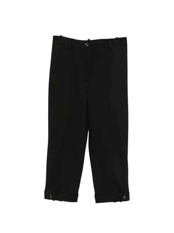 Sandro Pintuck Detail Cropped Trousers