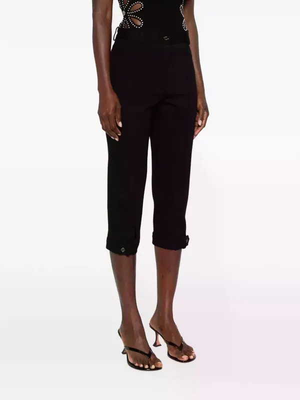 Sandro Pintuck Detail Cropped Trousers