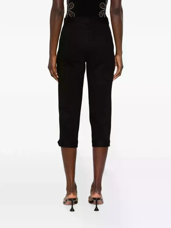Sandro Pintuck Detail Cropped Trousers