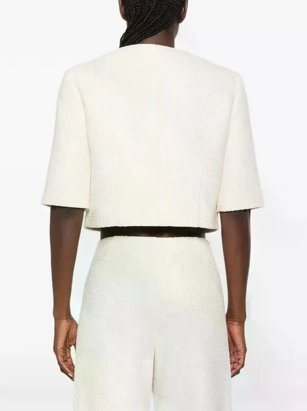 Maje Short-sleeve Button-front Jacket