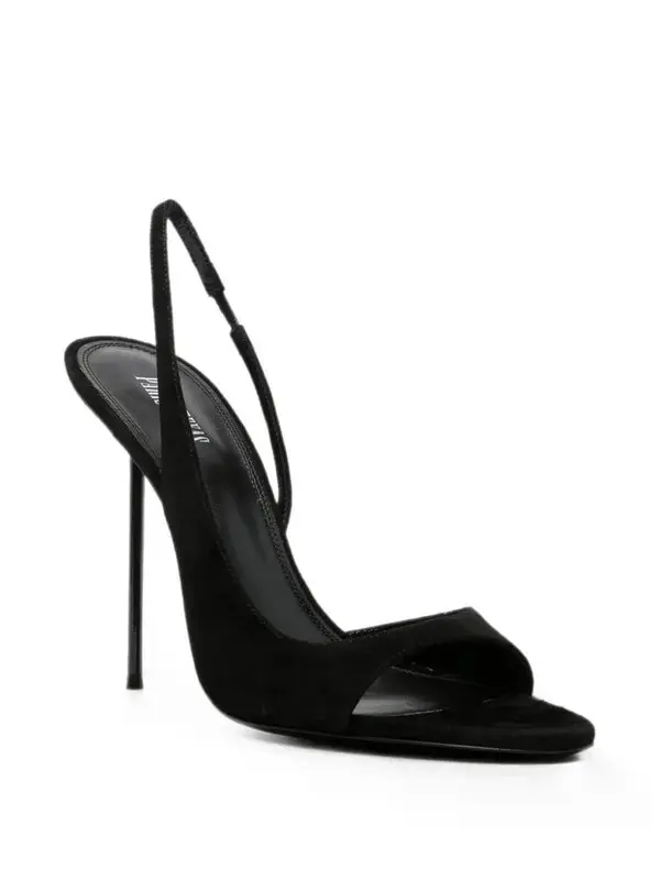 Paris Texas Lidia Slingback Sandals - Black