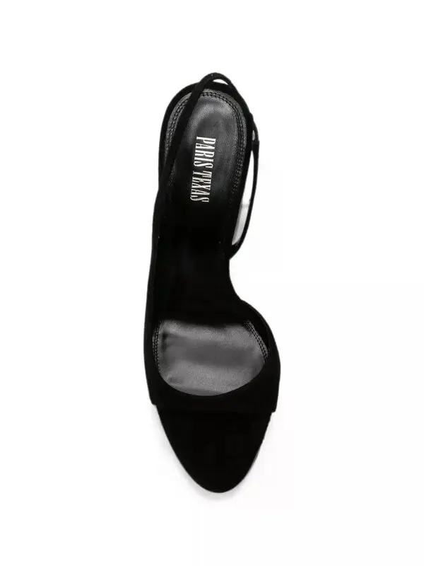 Paris Texas Lidia Slingback Sandals - Black