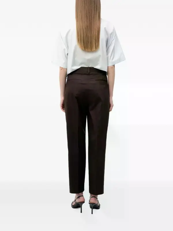 BOSS Pressed-crease Straight-leg Trousers