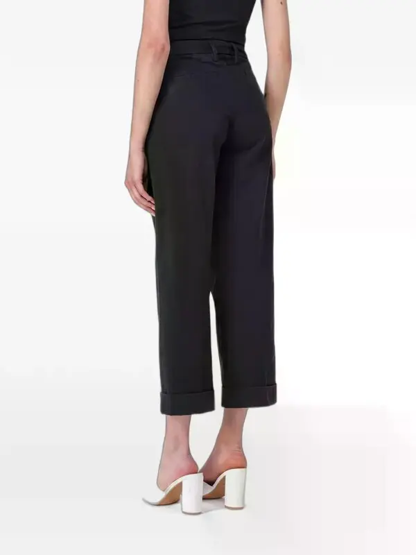 RE-HASH Turn-up Croped Trousers - Grey