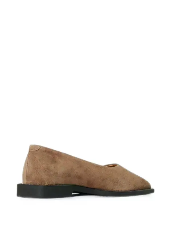 SUMMERY COPENHAGEN Suede Pointed-toe Ballet Flats