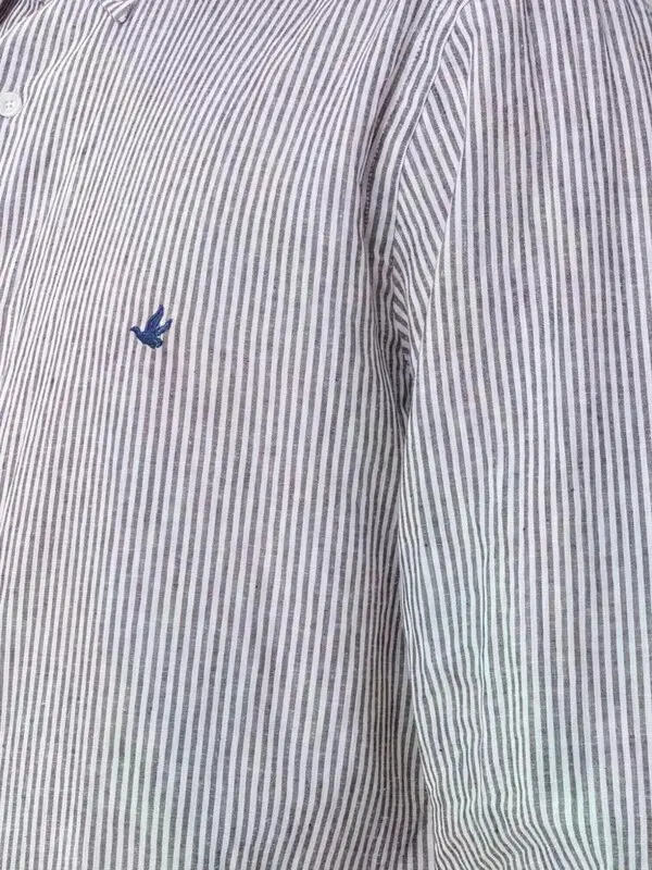BROOKSFIELD Striped-pattern Linen Shirt