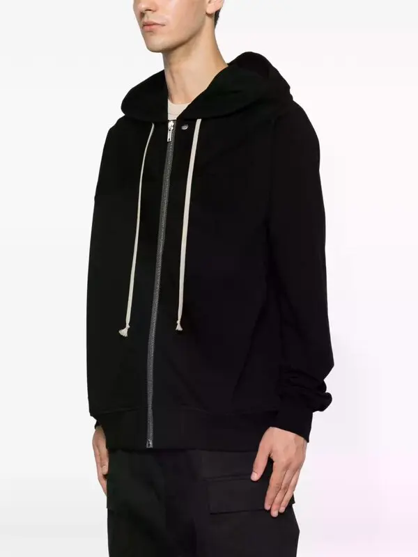 Rick Owens Zip-up Drawstring Hoodie