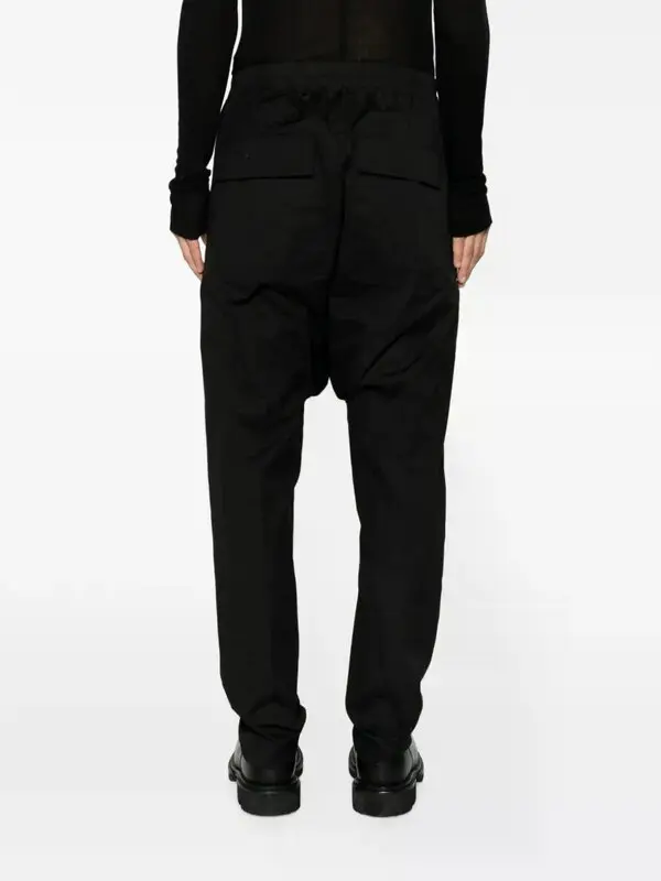 Rick Owens Dietrich Drawstring Drop-crotch Trousers - Black
