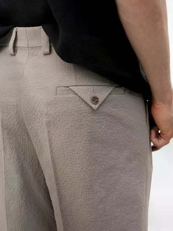 Hugo Seersucker-texture Pleated Shorts
