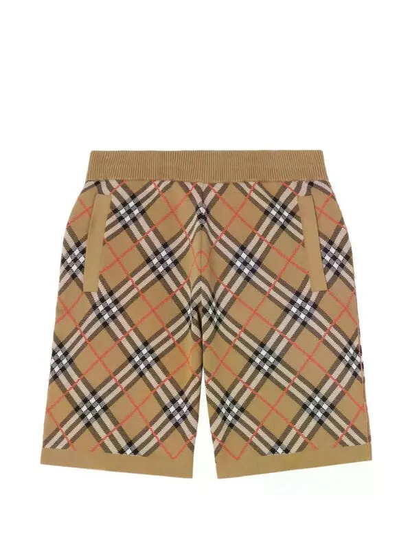 Burberry Check Knit Shorts