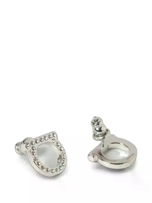 FERRAGAMO Gancini Crystal-embellished Earrings