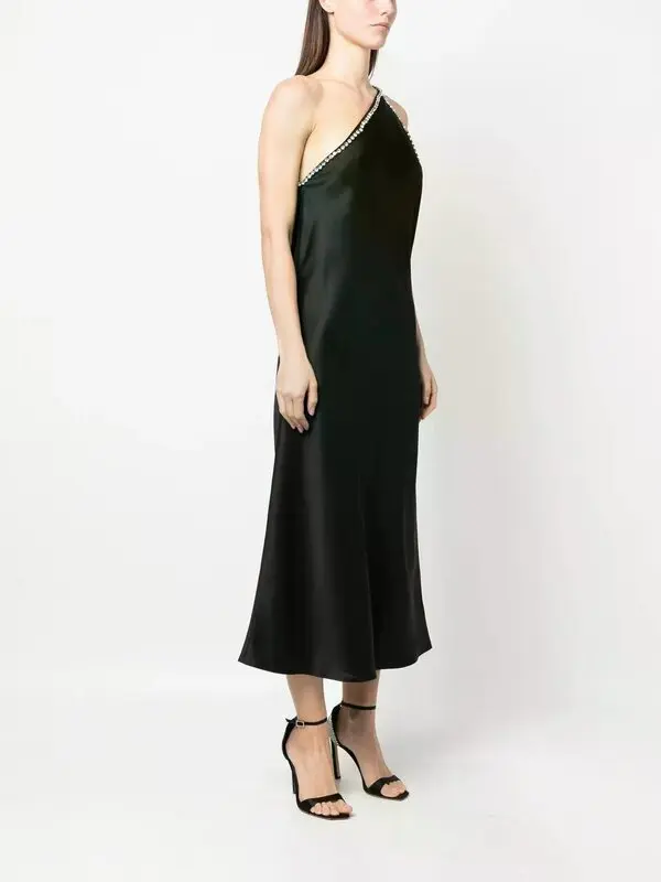 Dodo Bar Or One-shoulder Midi Dress With Crystal Embellishment