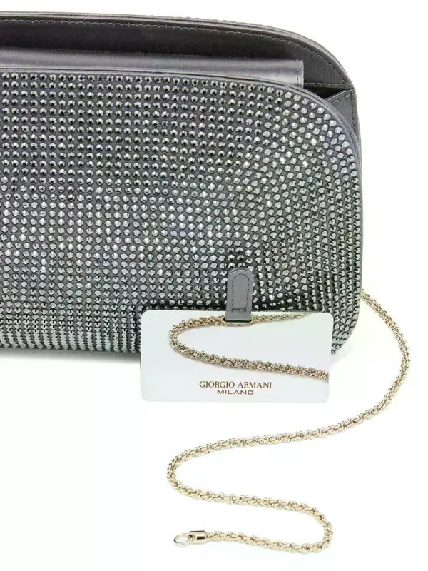 Giorgio Armani Embellished Clutch Bag With Chain Strap