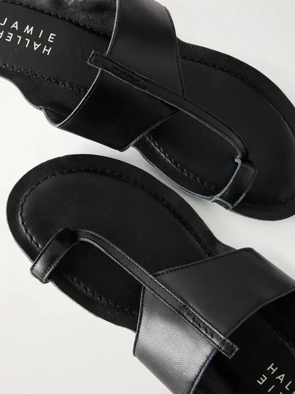 JAMIE HALLER The Toe Thong Leather Sandals
