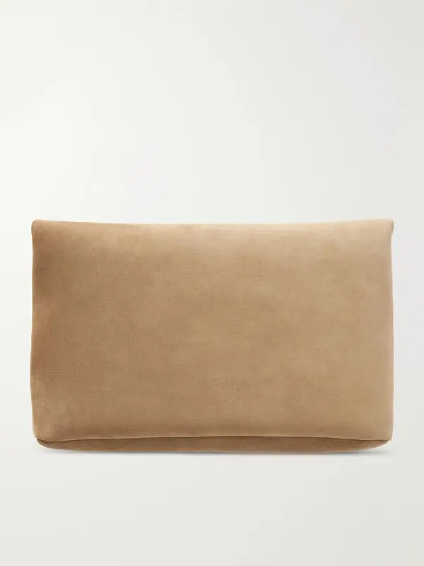 Saint Laurent Cassandre Suede Clutch