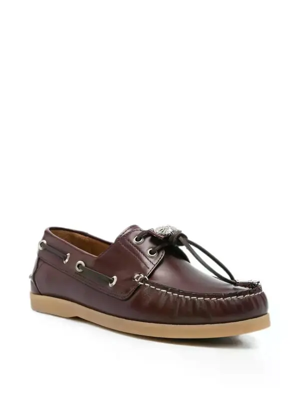 Toga Embellished Leather Loafers