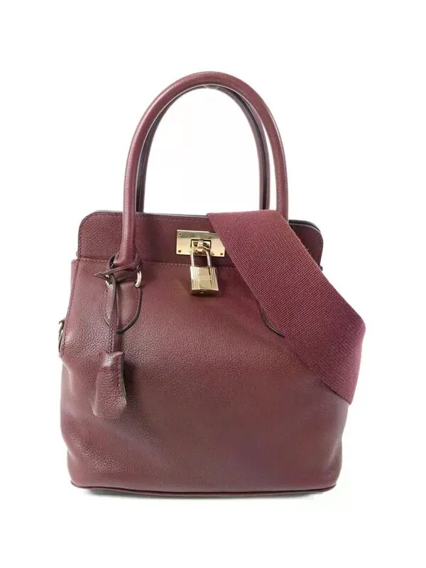 Hermès Tool Box 20 Evercolor Shoulder Bag - Red
