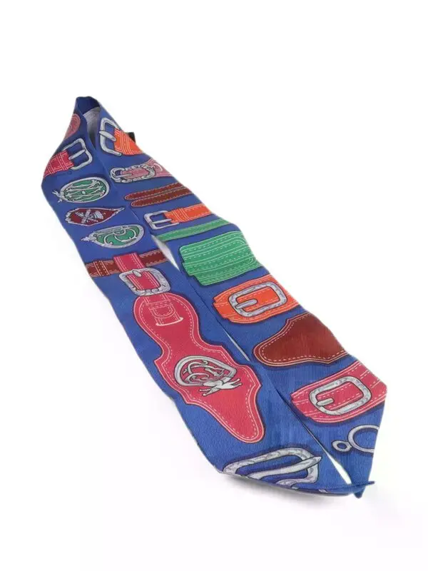 Hermès Buckle-print Silk Scarf