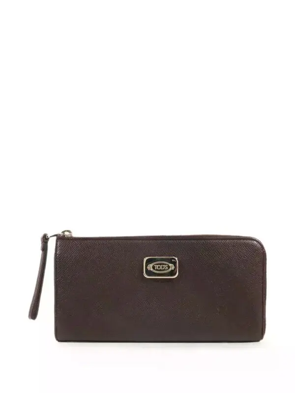 TOD'S Logo-plaque Wallet - Purple