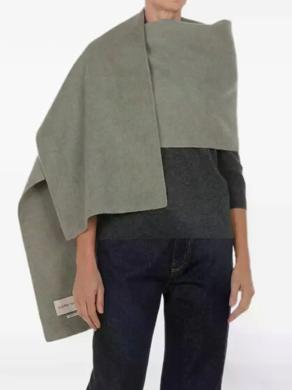 Alberta Ferretti Brushed-finish Scarf - Green
