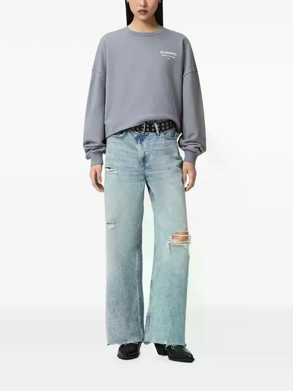 ALLSAINTS Logo Print Oversized Sweatshirt
