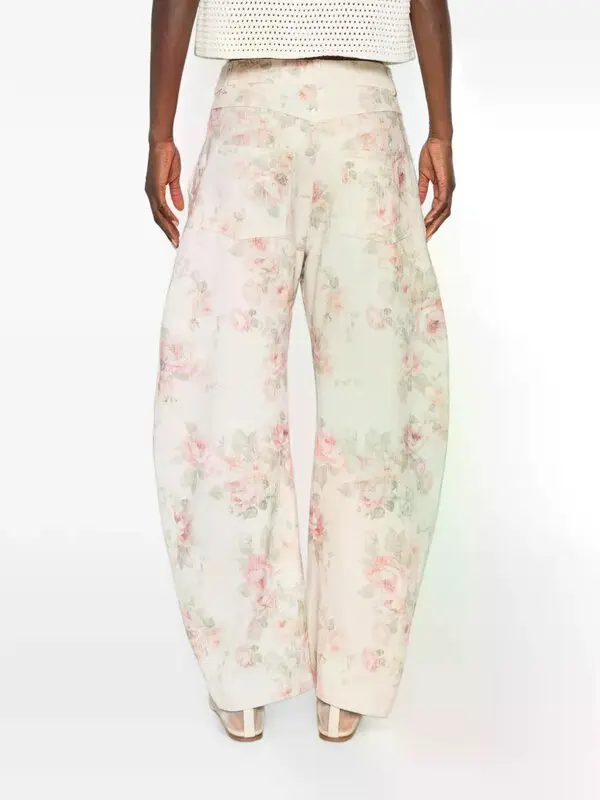 VICOLO Floral-print Trousers