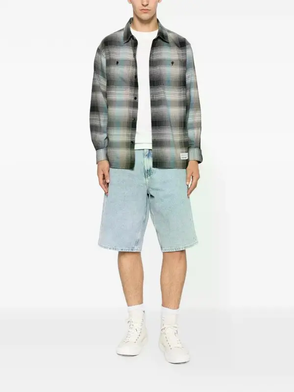 REPLAY Acid Wash Denim Shorts