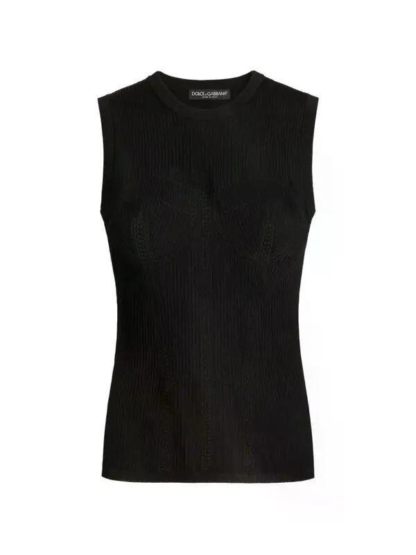 Dolce & Gabbana Ribbed Knit Top