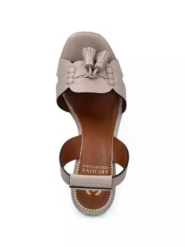 POLLINI Tassel Detail Platform Sandals