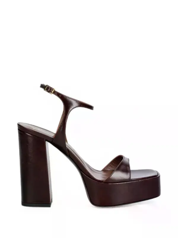 GIUSEPPE ZANOTTI Block Heel Platform Sandals - Brown