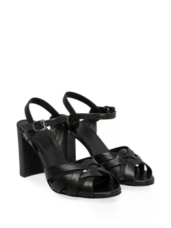 DEL CARLO Stene Interwoven Block-heel Sandals