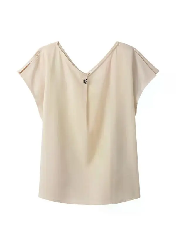 Calvin Klein Short Sleeve V-neck Blouse